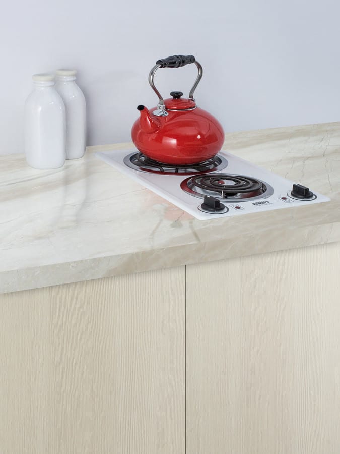 Summit CCE211WH 12 Inch Electric Coil Cooktop with 2 Coil Elements ...