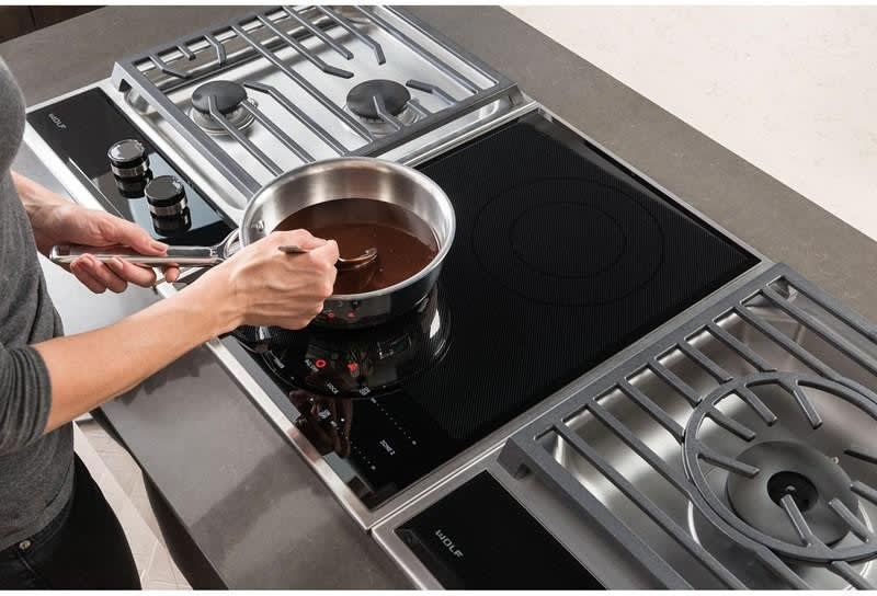 Wolf CE152TFS 15 Inch Electric Cooktop with 2 Elements, Ceran Ceramic ...