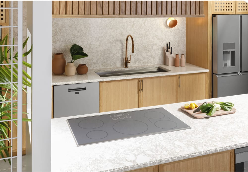 Cafe CHP90362TSS 36 Inch Induction Smart Cooktop with 5 Elements ...