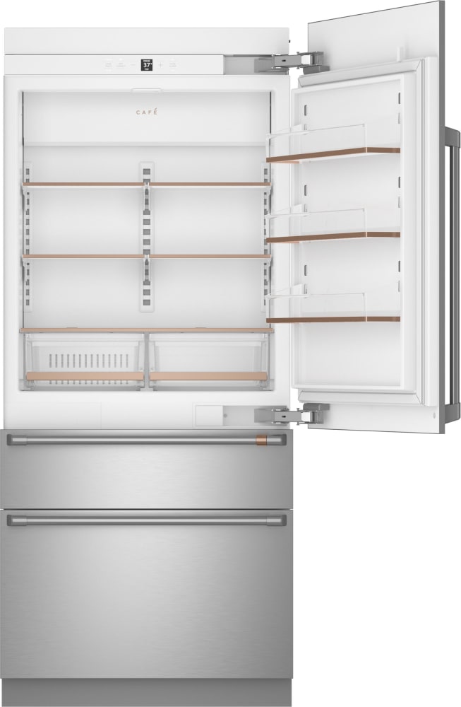 Cafe CIC36RP2VS1 36 Inch Built-In Smart Bottom Freezer Refrigerator ...