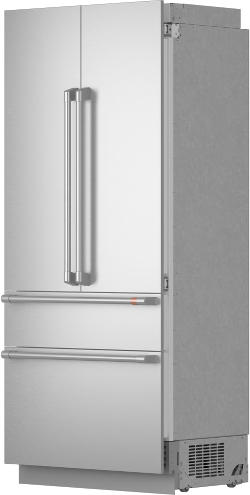 Cafe CIP36NP2VS1 36 Inch Counter Depth Built-In 4-Door French Door Smart Refrigerator with 20.1 ...