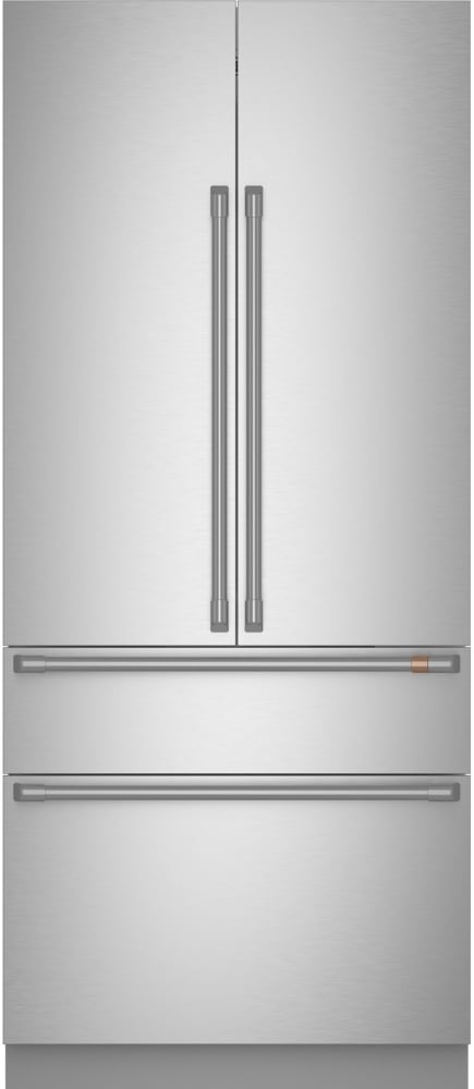 Cafe CIP36NP2VS1 36 Inch Counter Depth Built-In 4-Door French Door Smart Refrigerator with 20.1 ...