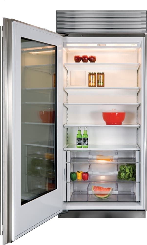 Sub-Zero CL3650RGSPL 36 Inch Built-In Smart Column Refrigerator with 22.9 cu. ft. Capacity ...