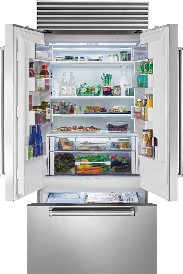 Sub-Zero CL3650UFDIDST 36 Inch Built-In French Door Smart Refrigerator ...