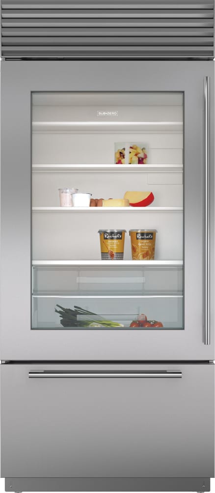 Sub-Zero CL3650UGSTL 36 Inch Built-In Bottom Mount Smart Refrigerator ...