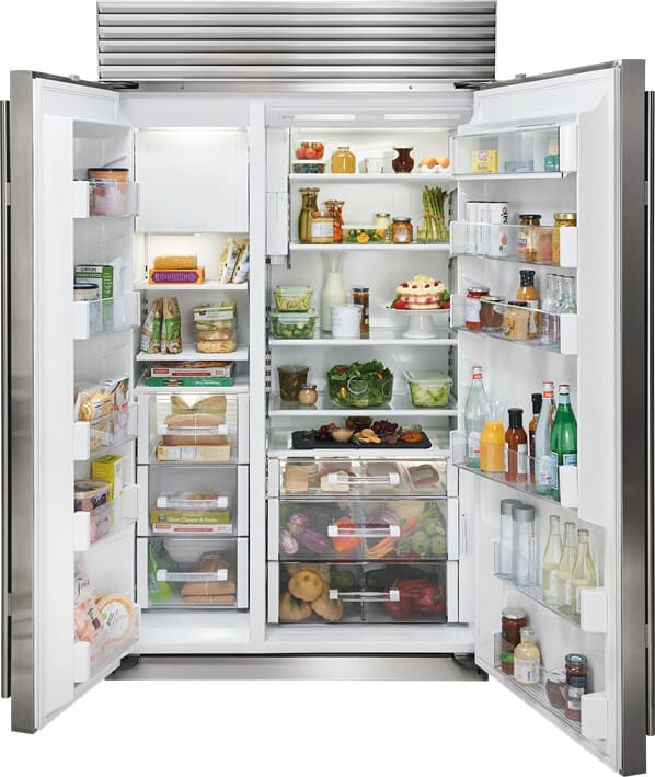 Sub-Zero CL4850SIDST 48 Inch Built-In Side-by-Side Smart Refrigerator ...