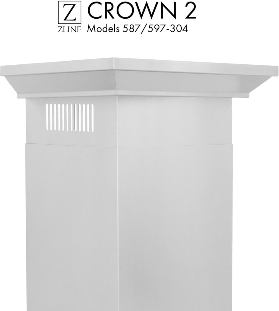 ZLINE CM2587597304 Crown Molding Profile 2 for Wall Mount Range Hood