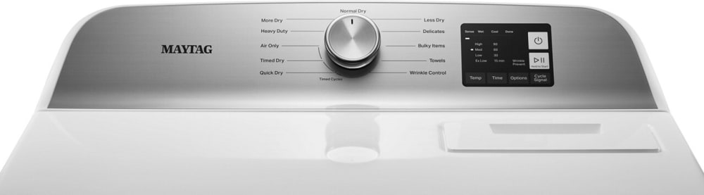 Maytag MED6500MW 29 Inch Electric Dryer with 7.0 Cu. Ft. Capacity, Pet ...