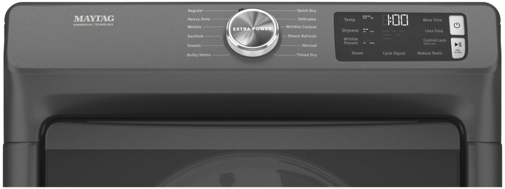 Maytag MED6630MBK 27 Inch Electric Dryer with 7.3 Cu. Ft. Capacity ...