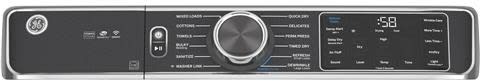 GE GFD85ESPNRS 28 Inch Front Load Smart Electric Dryer with 7.8 Cu. Ft ...