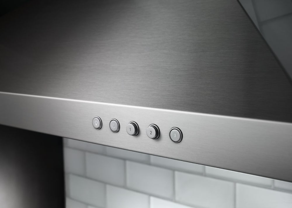 KitchenAid KVWB400DSS Wall Mount Canopy Hood with 400 CFM Blower, 3 ...