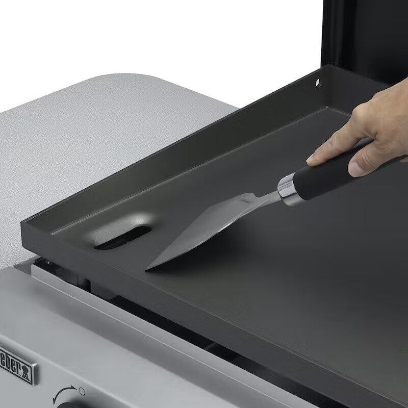 Weber 43310201 28 Inch Flat Top Gas Griddle with 504 Sq. In. Total ...