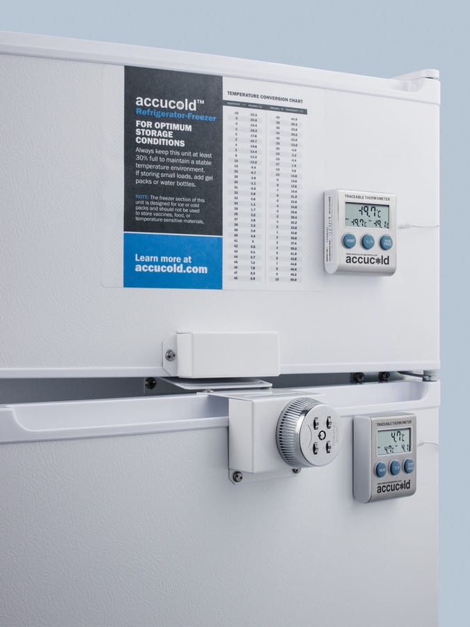 AccuCold CP351WLLF2PLUS2 19 Inch Compact Top Freezer Refrigerator with ...