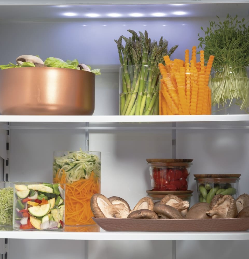 Cafe CSB42WP2NS1 42 Inch Built-In Side by Side Smart Refrigerator with ...