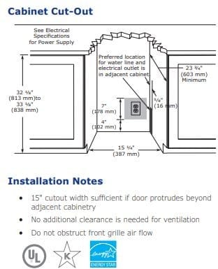 U-Line UANB115SS01A 15 Inch Freestanding/Built-In Ice Maker with ...