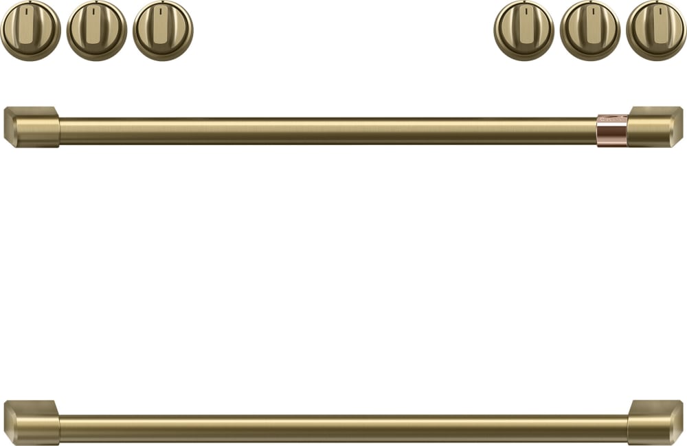 Cafe CXFCHHKPMCG Front Control Induction Knobs & Handles: Brushed Brass
