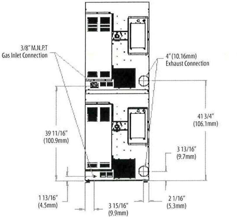 Crossover DAWS2EM 27 Inch Stacked Commercial Electric Dryers with ...