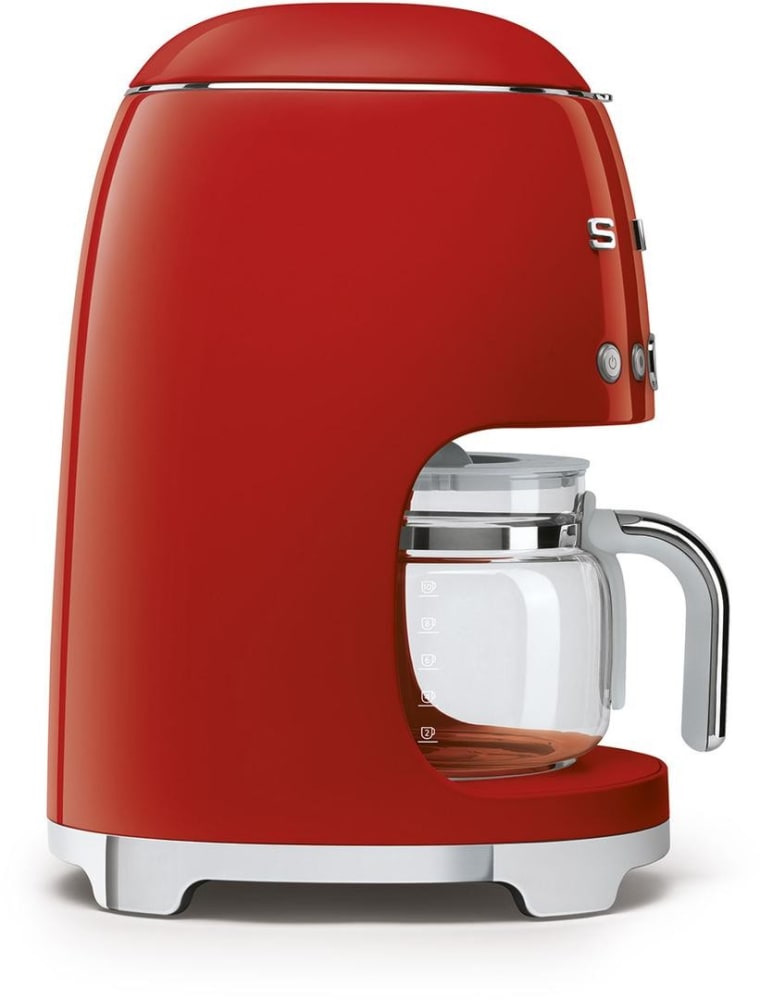 red coffee maker 4 cup
