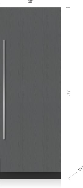 Sub-Zero DEC3050RR 30 Inch Smart Refrigerator Column with 17.5 cu. ft ...