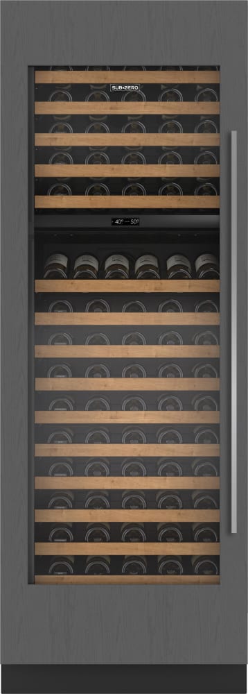 Sub-Zero DEC3050WAR 30 Inch Built-In Dual Zone Smart Wine Cooler with ...