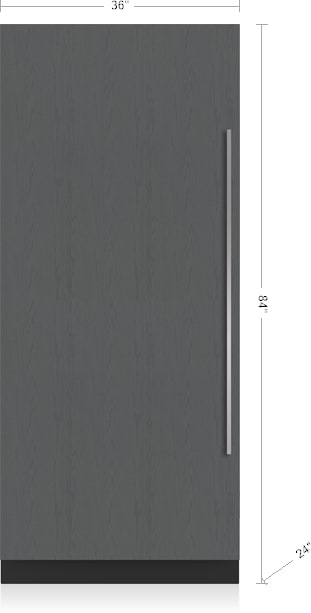 Sub-Zero DEC3650RIDL 36 Inch Smart Refrigerator Column with 21.7 cu. ft ...