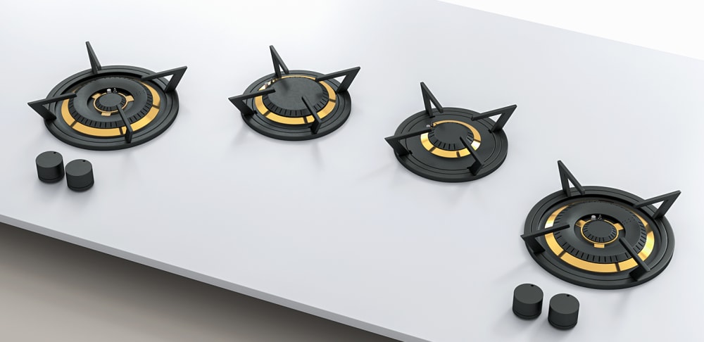 Tulip Cooking TC19572 55,800 BTU Modular Gas Cooktop with Four Sealed ...