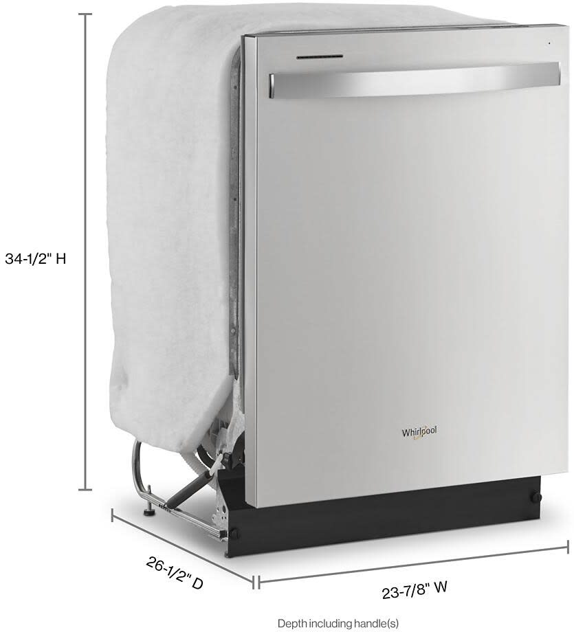 Whirlpool WDT530HAMM 24 Inch Fully Integrated Dishwasher with 12 Place ...