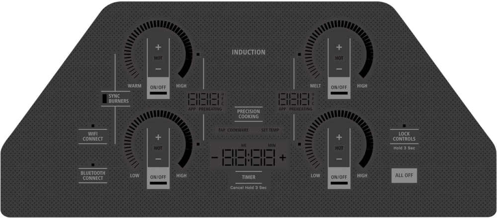 Monogram ZHU30RDTBB 30 Inch Smoothtop Smart Induction Cooktop with 4 ...