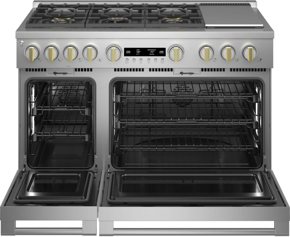 Monogram ZDP486NDTSS 48 Inch Freestanding Professional Dual Fuel Smart ...