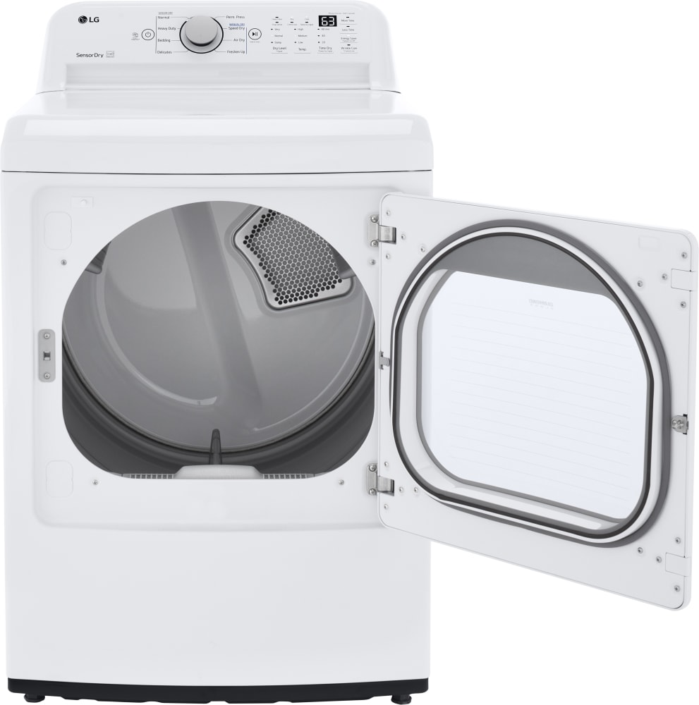 LG DLE7150W 27 Inch Electric Dryer with 7.3 Cu. Ft. Capacity, 8 Dryer ...