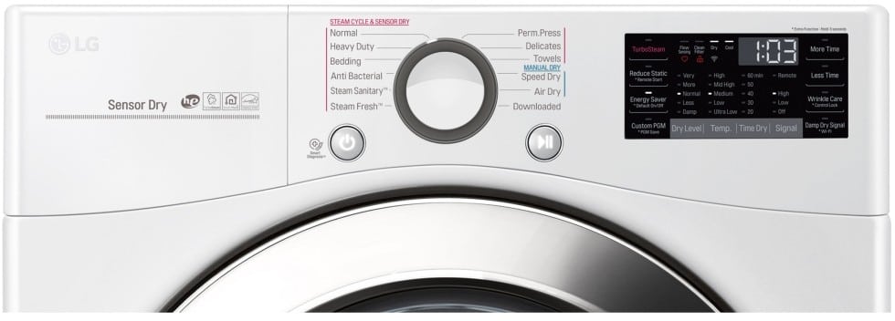LG LGWADRGW37008 Stacked Washer & Dryer Set with Front Load Washer and ...