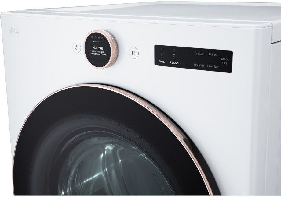 LG LGWADREW6500 Side-by-Side Washer & Dryer Set with Front Load Washer ...