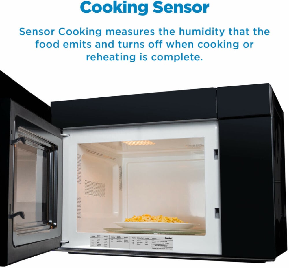 Danby DOM014401G1 24 Inch Over-The-Range Microwave Oven with 1.4 cu. ft ...