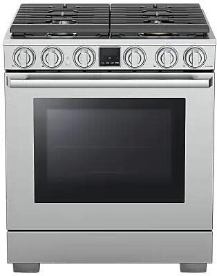 Dacor DOP30T940DS 30 Inch Freestanding Dual Fuel Smart Range with 4 ...