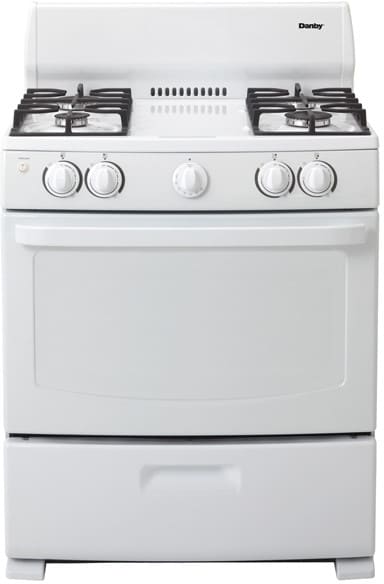Danby DR3009WGLP 30 Inch Freestanding Gas Range with 4 Sealed Burners ...