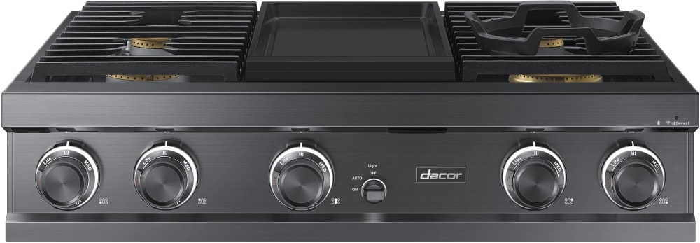 Dacor DTT36M974LM 36 Inch Gas Smart Rangetop with 4 Sealed Burners ...
