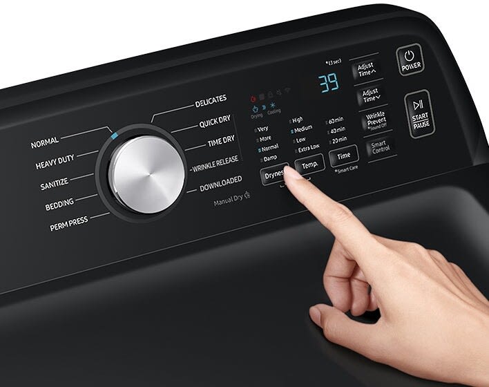 Samsung DVE47CG3500W 7.4 cu. ft. Vented Front Load Smart Electric Dryer ...