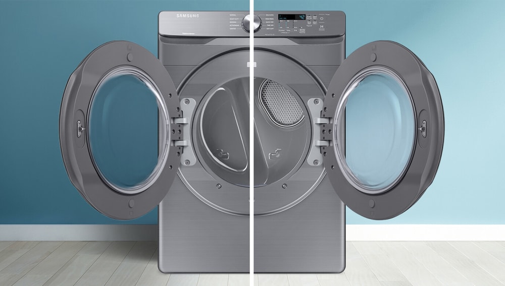 Samsung SAWFDREAP6000 Side-by-Side Washer & Dryer Set with Front Load ...
