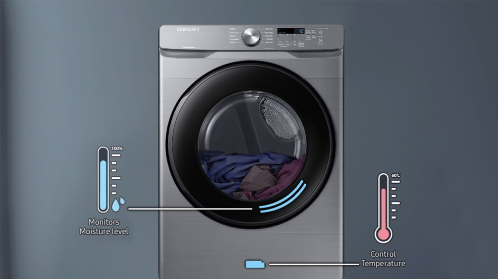 Samsung SAWFDREAP6000 Side-by-Side Washer & Dryer Set with Front Load ...