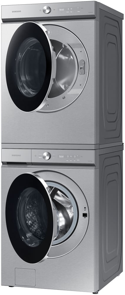 Samsung SAWADRGT89003 Stacked Washer & Dryer Set with Front Load Washer ...