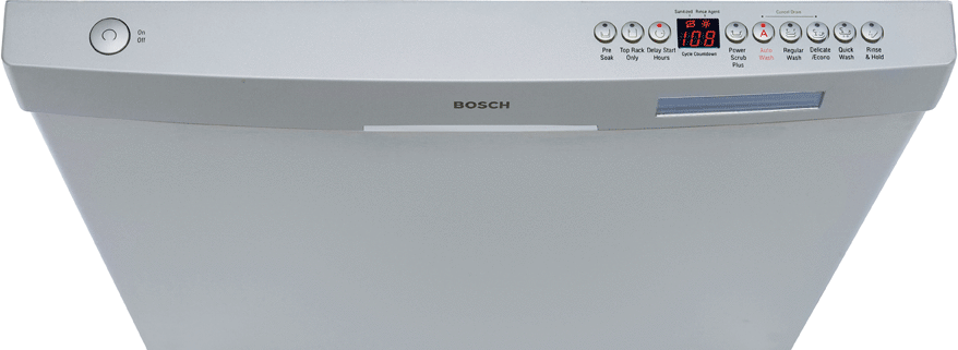 Bosch SHE66C06UC Semi-Integrated Dishwasher with 6 Wash Cycles ...