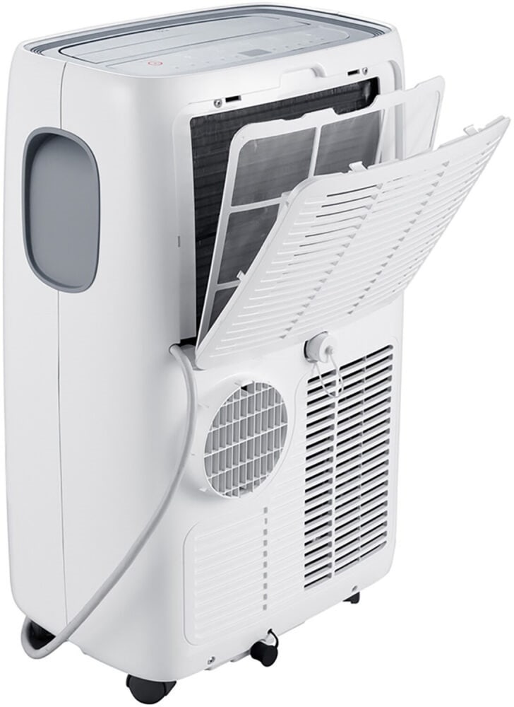 Emerson EAPE14RSD1 14 000 BTU Smart Portable Air Conditioner with New CEC 4100 Heat BTU WiFi Voice Control Enabled 550 sq. ft. Cool Area Remote Control Auto Restart 24 Hour Timer Cool Mode Dry Mode Fa...