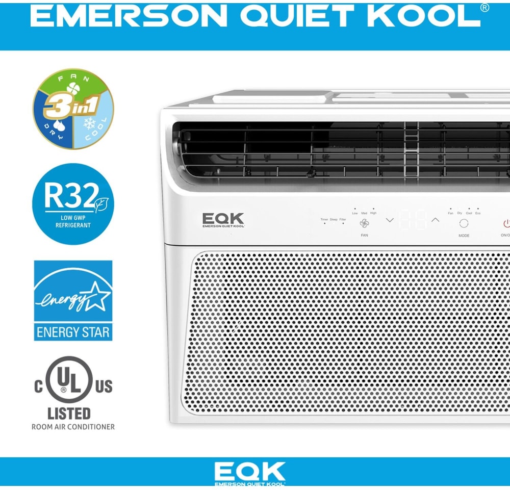 Emerson EARC15RE1H 15,000 BTU Window Air Conditioner with Remote ...