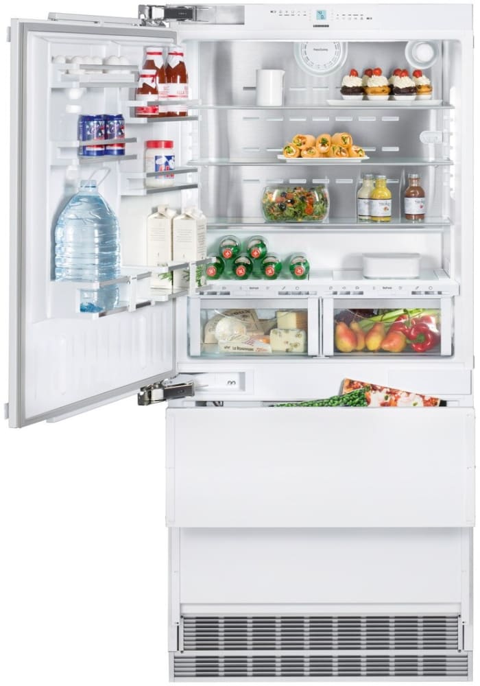 Liebherr HCB2091 36 Inch Built-In Panel Ready Bottom Mount Refrigerator with 18.9 cu. ft. Total ...