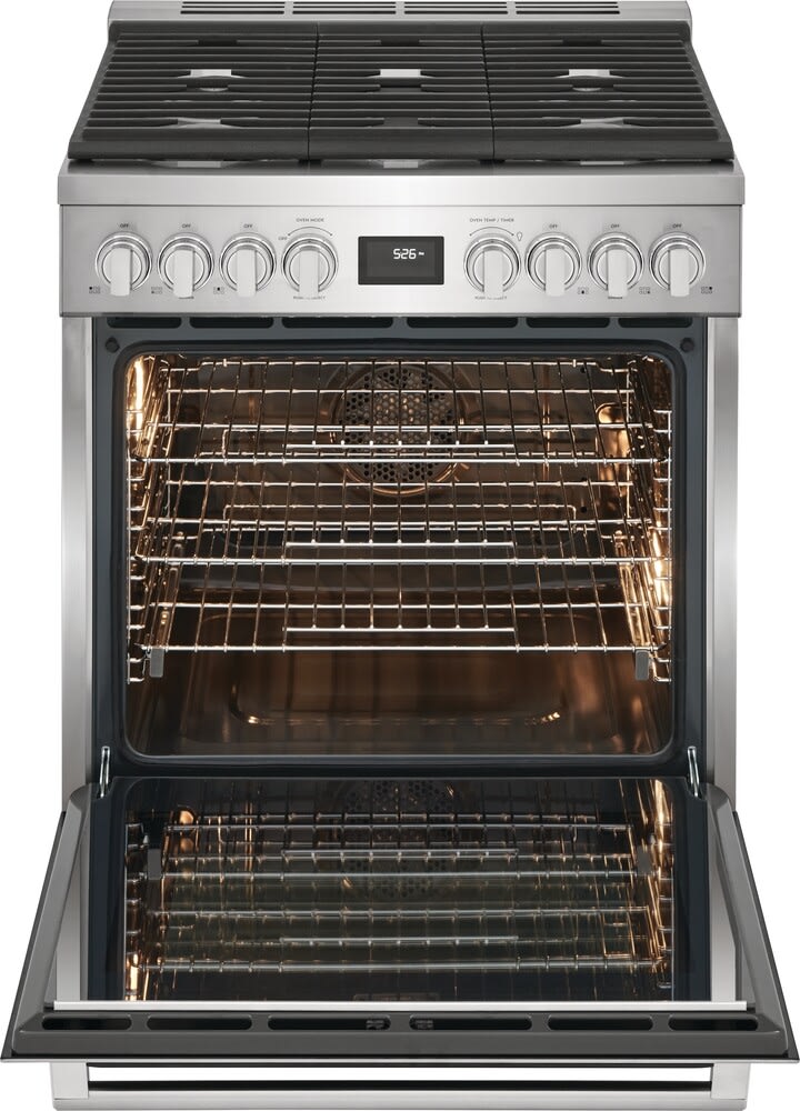 Electrolux ECFD3068AS 30 Inch Freestanding Dual Fuel Range with 5 ...