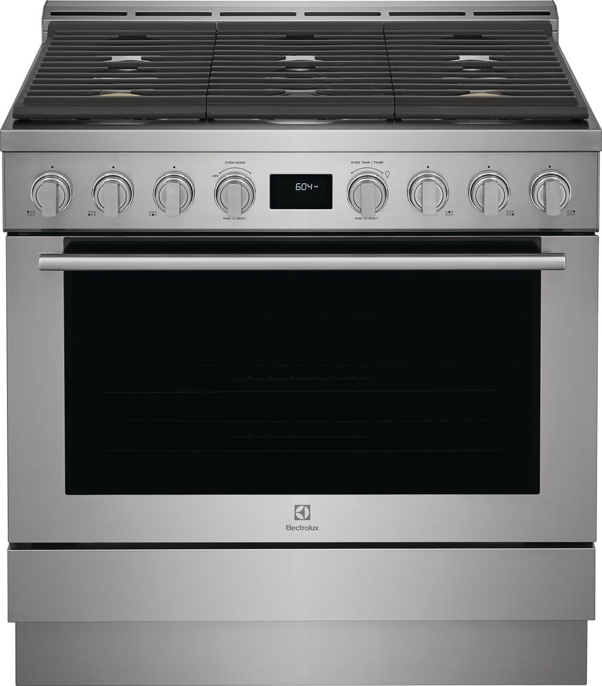 Electrolux ECFG3668AS Freestanding Gas Range with 6 Sealed Burners, 4.4 ...
