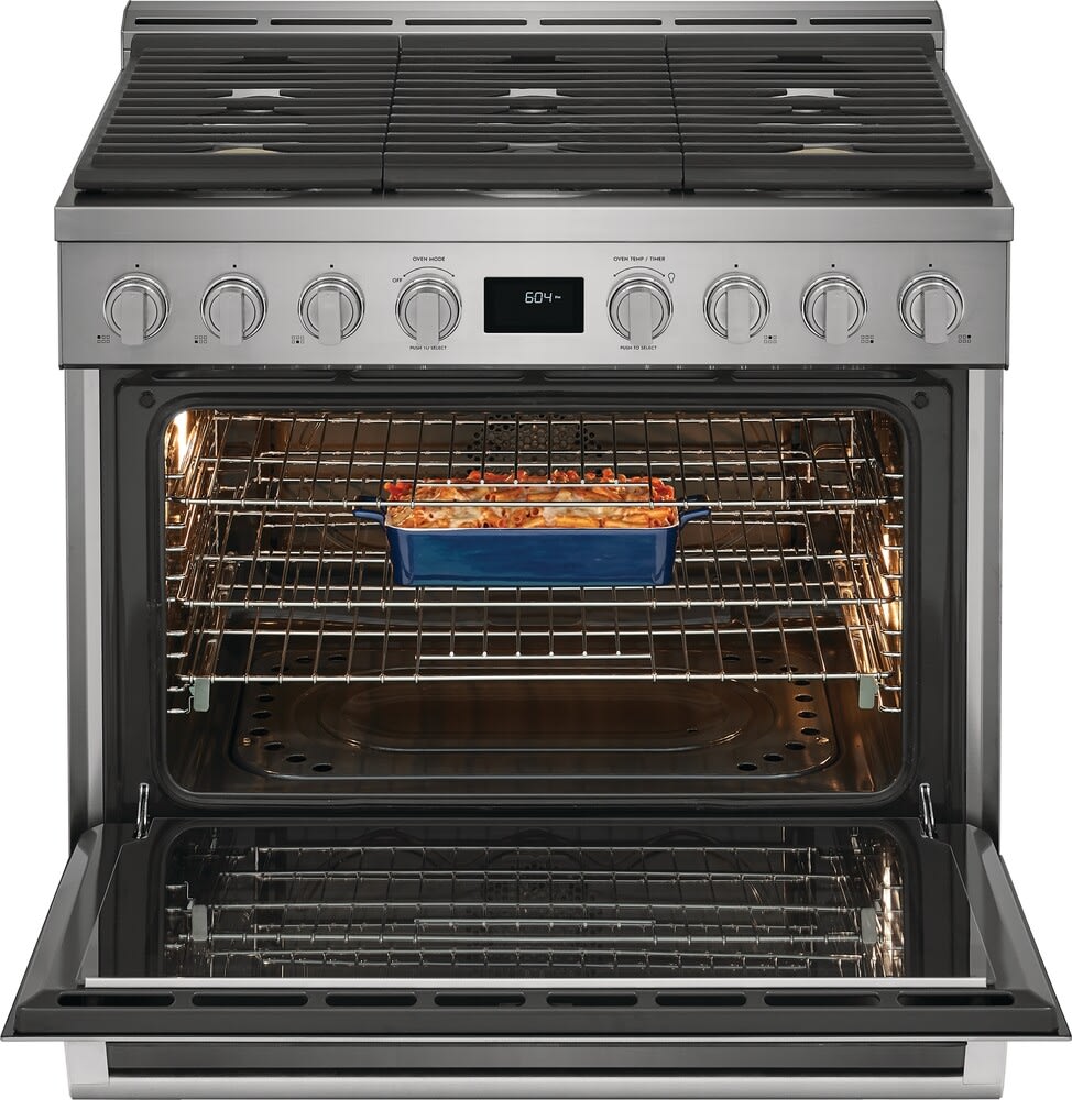 Electrolux ECFG3668AS Freestanding Gas Range with 6 Sealed Burners, 4.4 ...