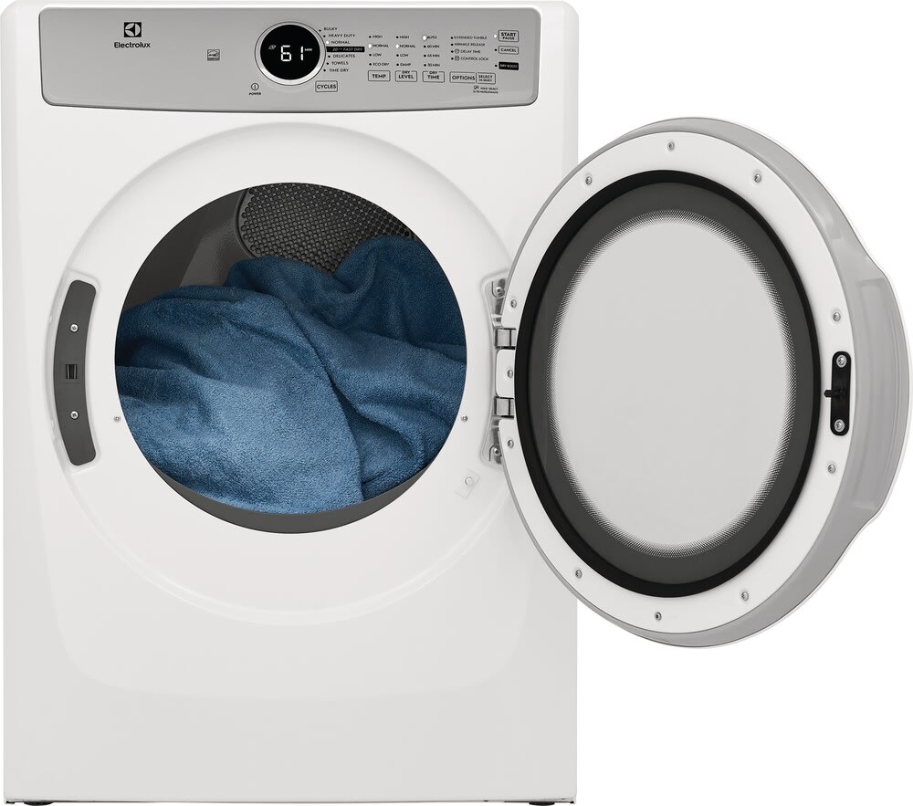 Electrolux ELFG7337AW 27 Inch Gas Dryer with 8.0 Cu. Ft. Capacity ...