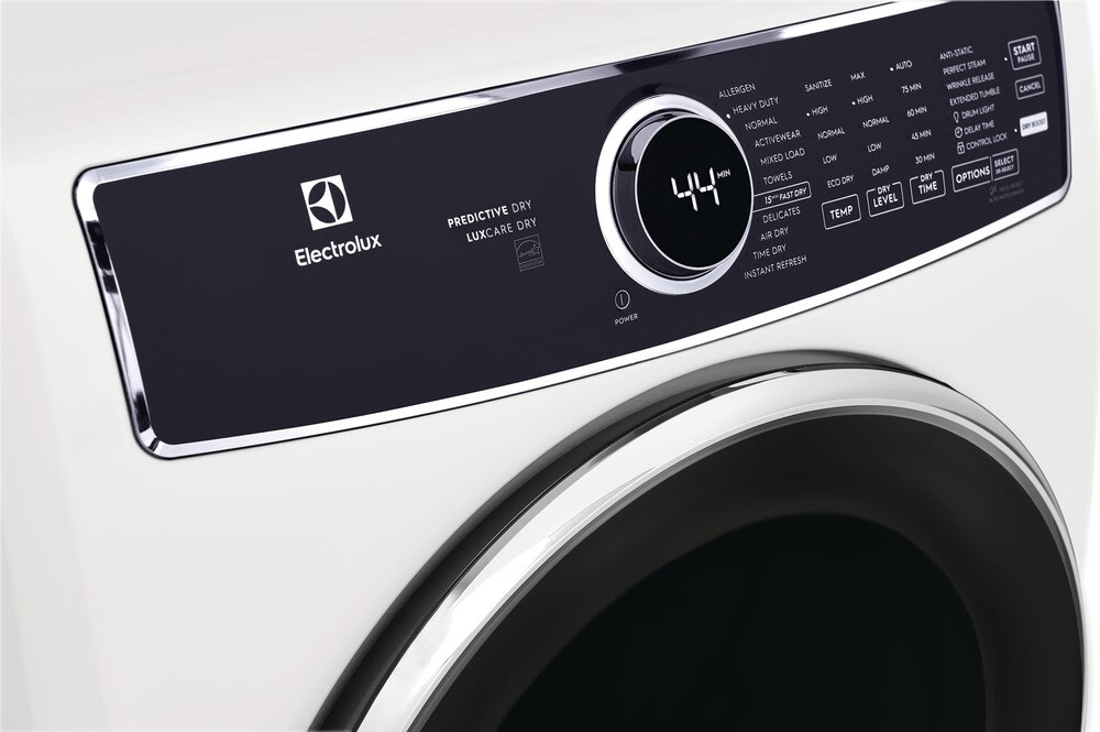 Electrolux ELFG7637AW 27 Inch Gas Dryer with 8.0 Cu. Ft. Capacity ...