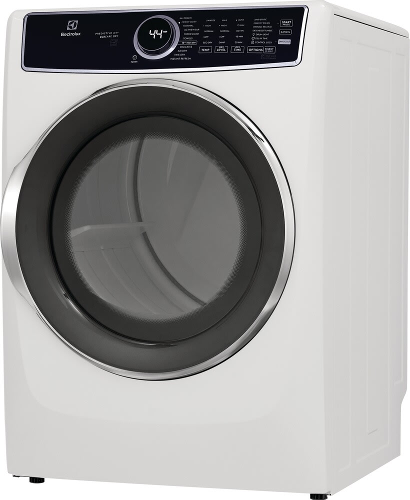 Electrolux ELFG7637BW 27 Inch Gas Dryer with 8.0 Cu. Ft. Capacity ...